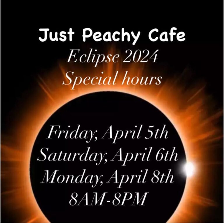 Menu – Just Peachy Cafe